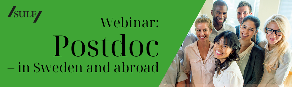 Webinar: Postdoc – in Sweden and abroad – SULF